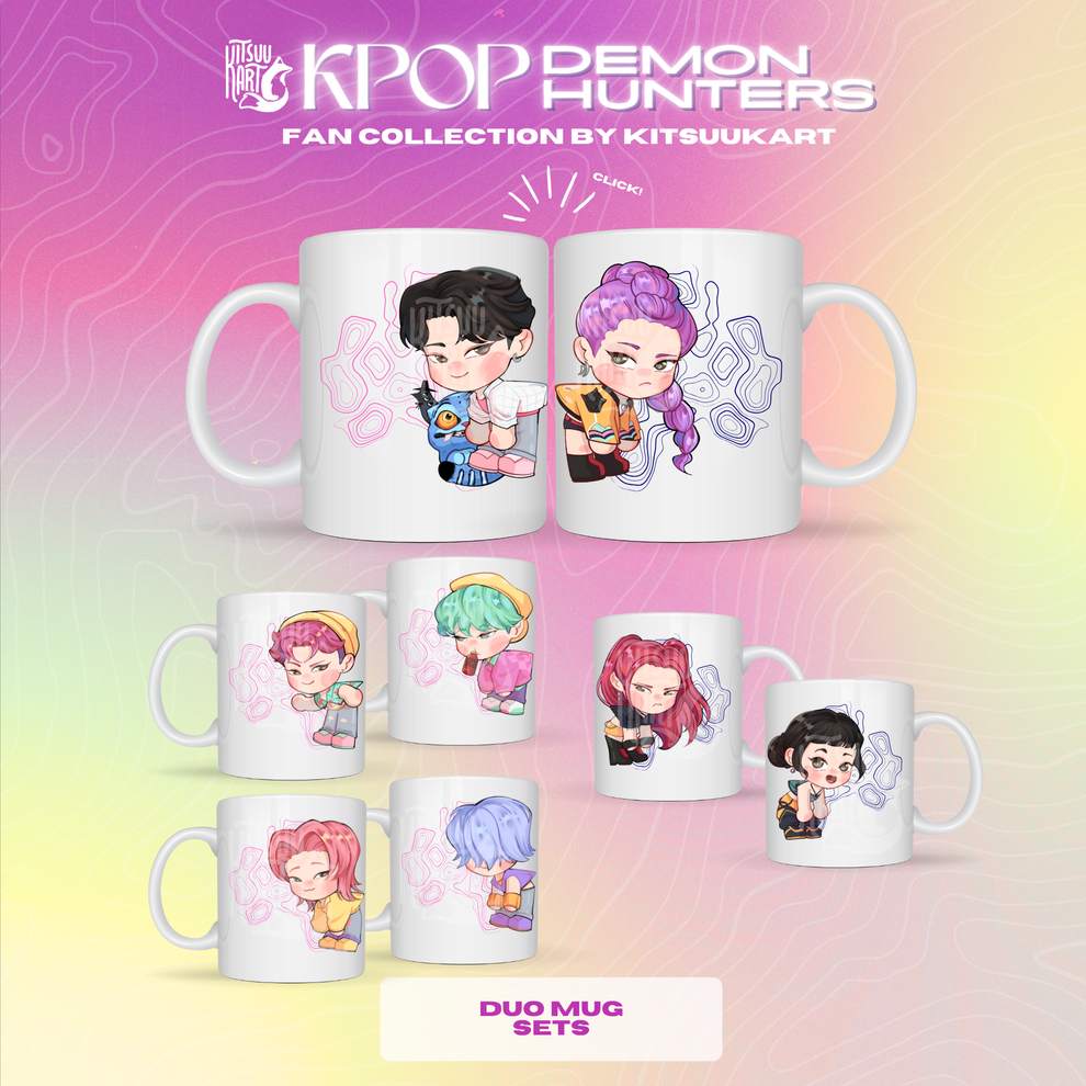 KPOP DEMON HUNTERS FAN MERCH BY KITSUUKART | KDH ART MERCH – kitsuukart